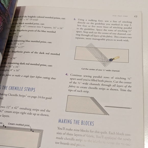 Amy Whalen Helmkamp | Other | Simple Chenille Quilts Block By Block 206 ...